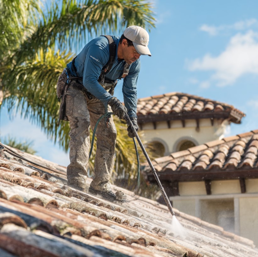 How to Clean Algae and Mildew From Tile Roofs Without Damage